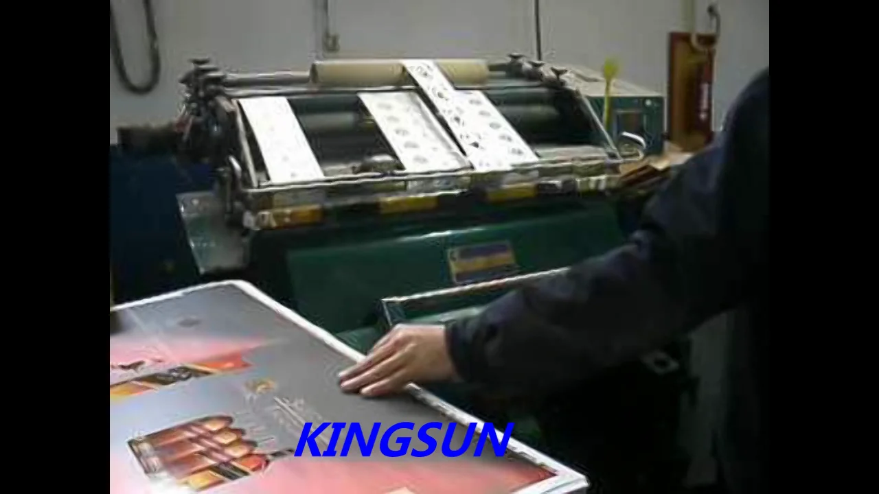 Kingsun Machinery Videos - Kingsun brand semi-automatic hot foil stamping and die cutting ...
