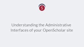 Training Videos | OpenScholar Documentation