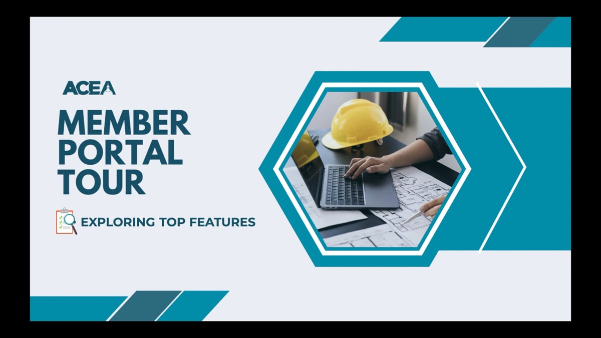 ACEA Member Portal Tutorials