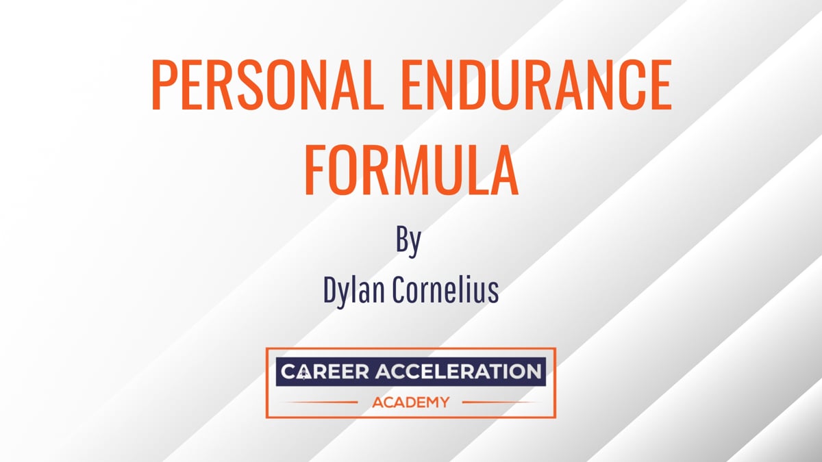Personal Endurance Formula on Vimeo