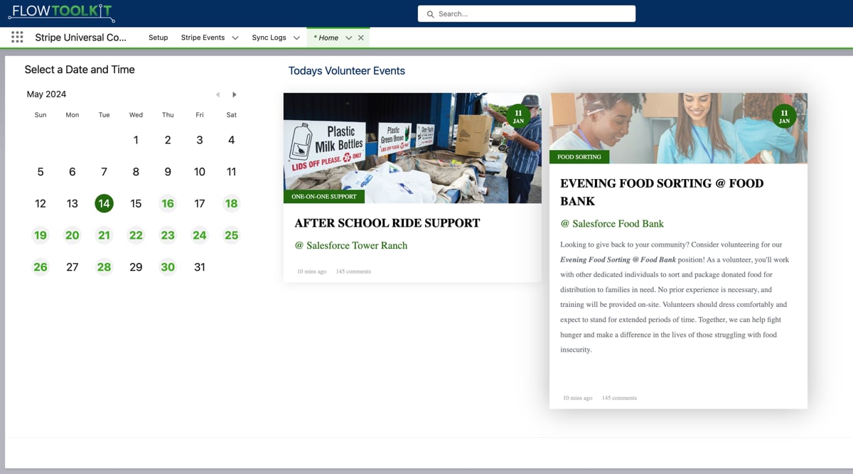 Flow Tool Kit Form Calendar Scheduler 