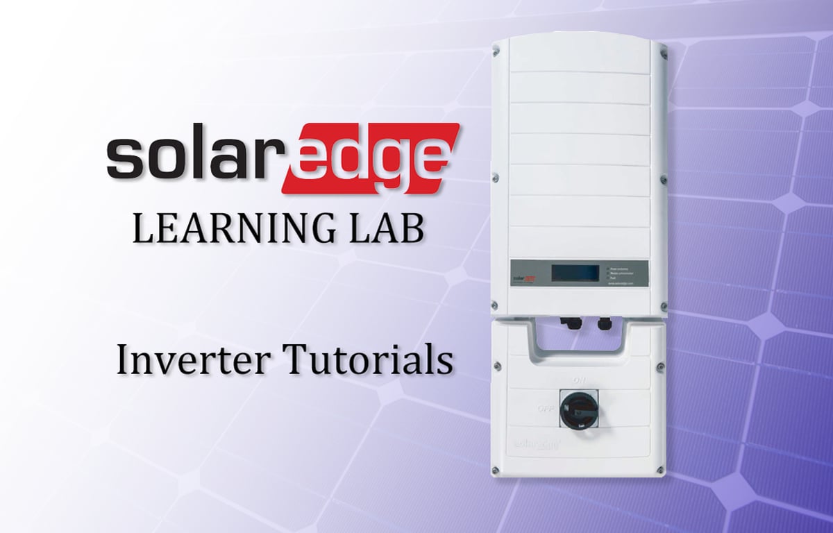 SolarEdge Inverter Tutorials on Vimeo