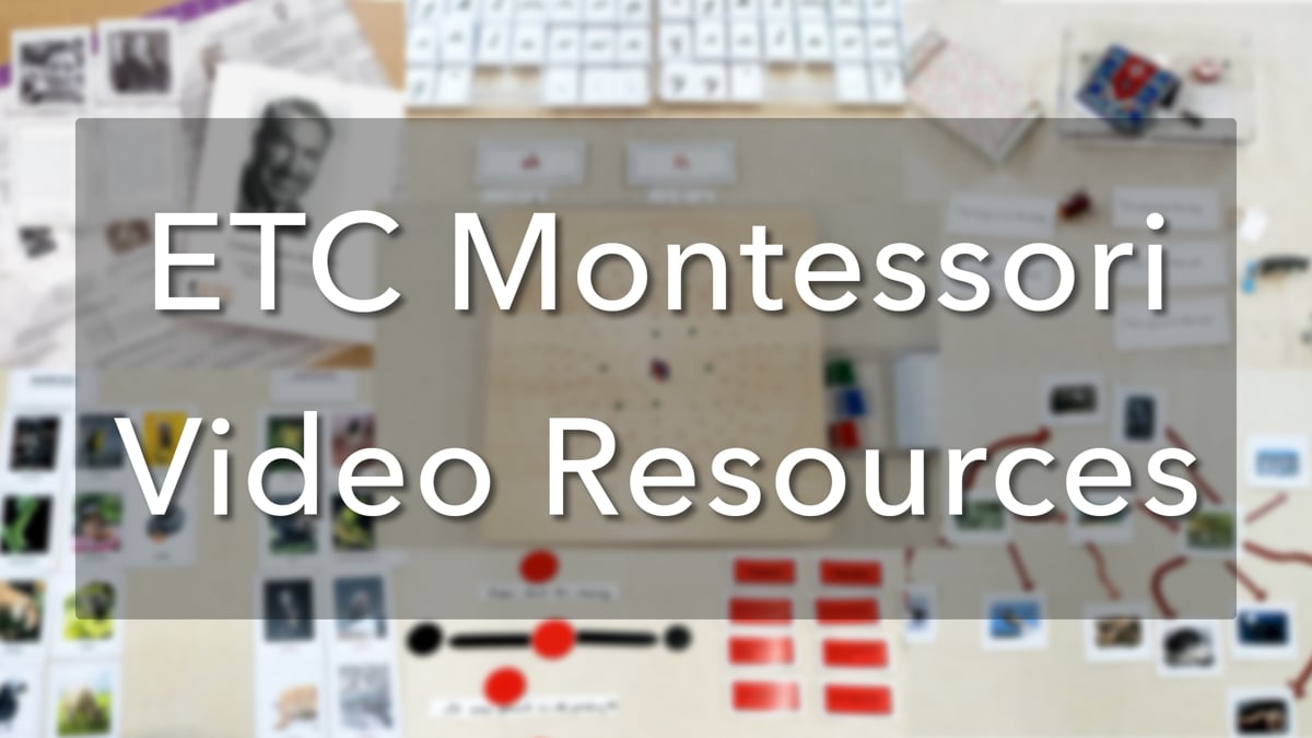 ETC Montessori Video Resources - Lower Elementary Math and Geometry