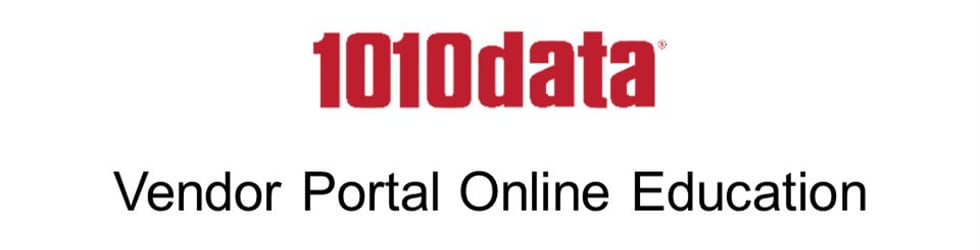 1010data Vendor Portal Online Education on Vimeo