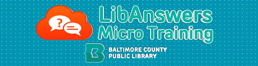 LibAnswers Micro Training on Vimeo