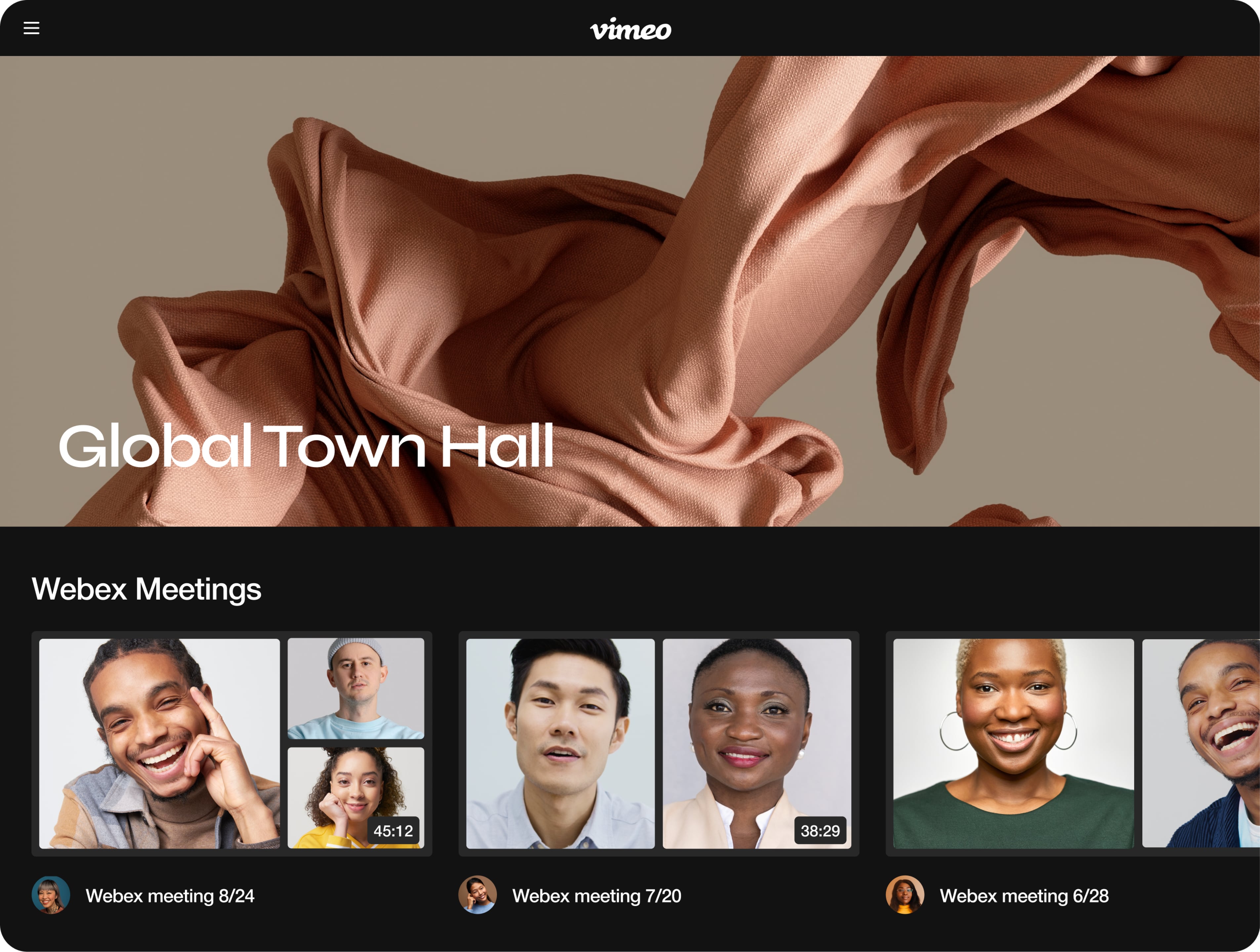 Vimeo - Webex Integration