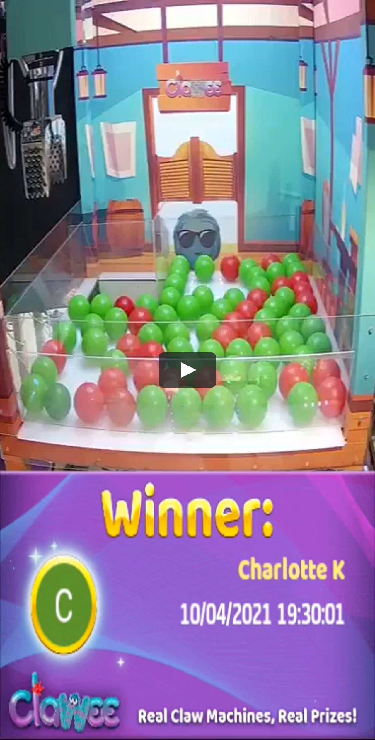 I played Clawee and won a real prize! Check it out! ---> on Vimeo