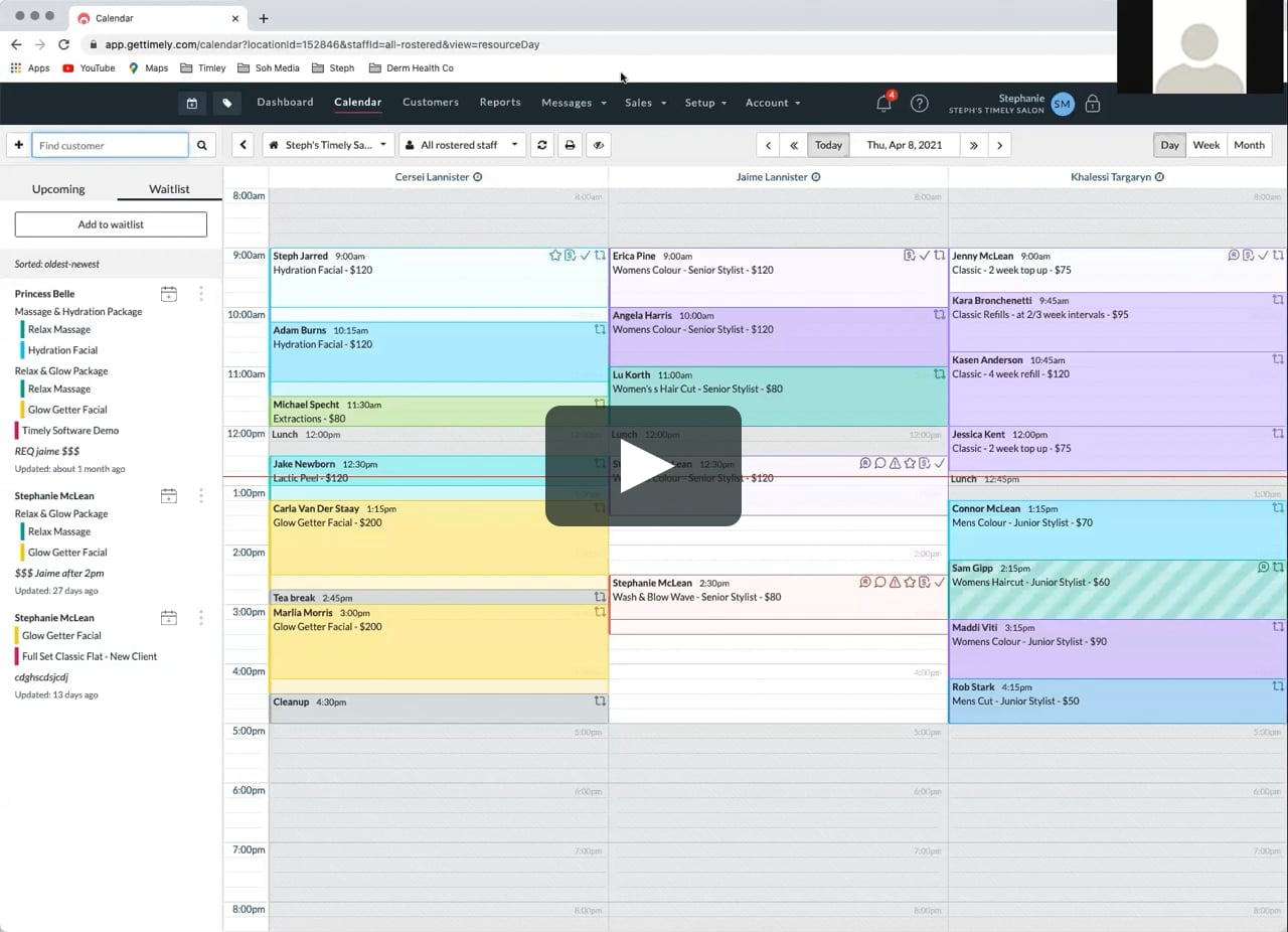 Timely Salon Software Demo on Vimeo