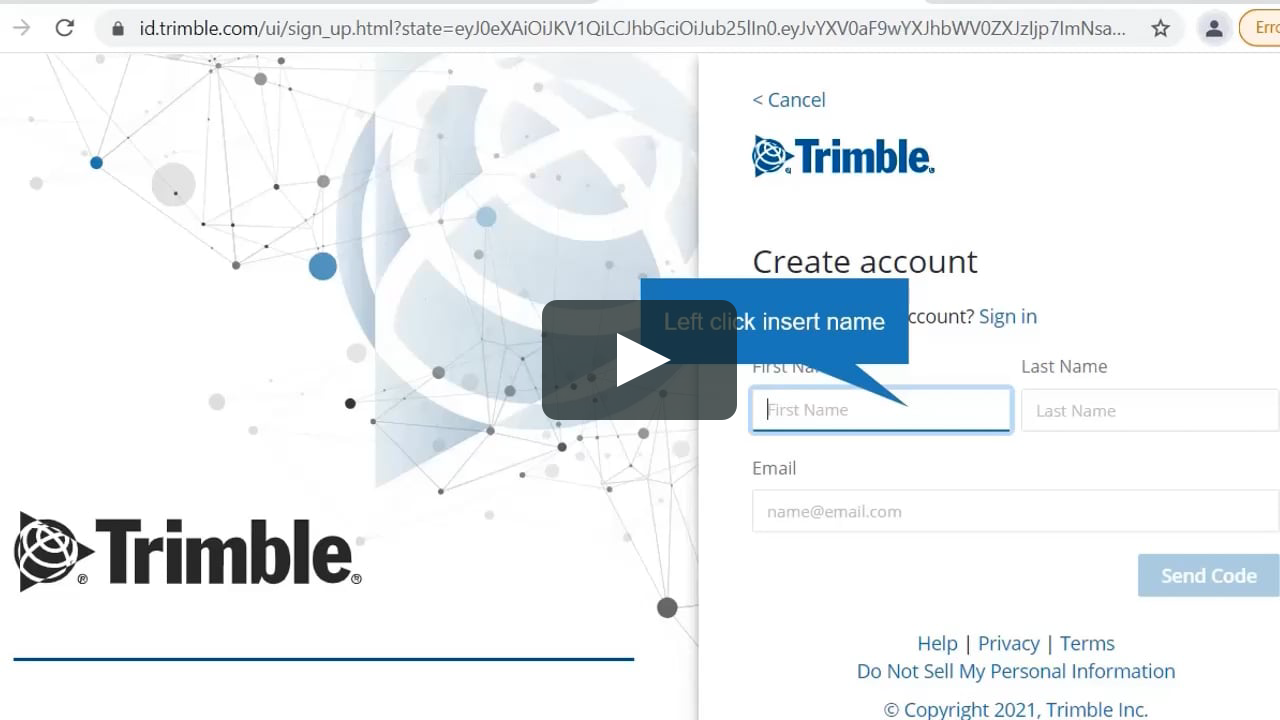 Create account and Open on Vimeo