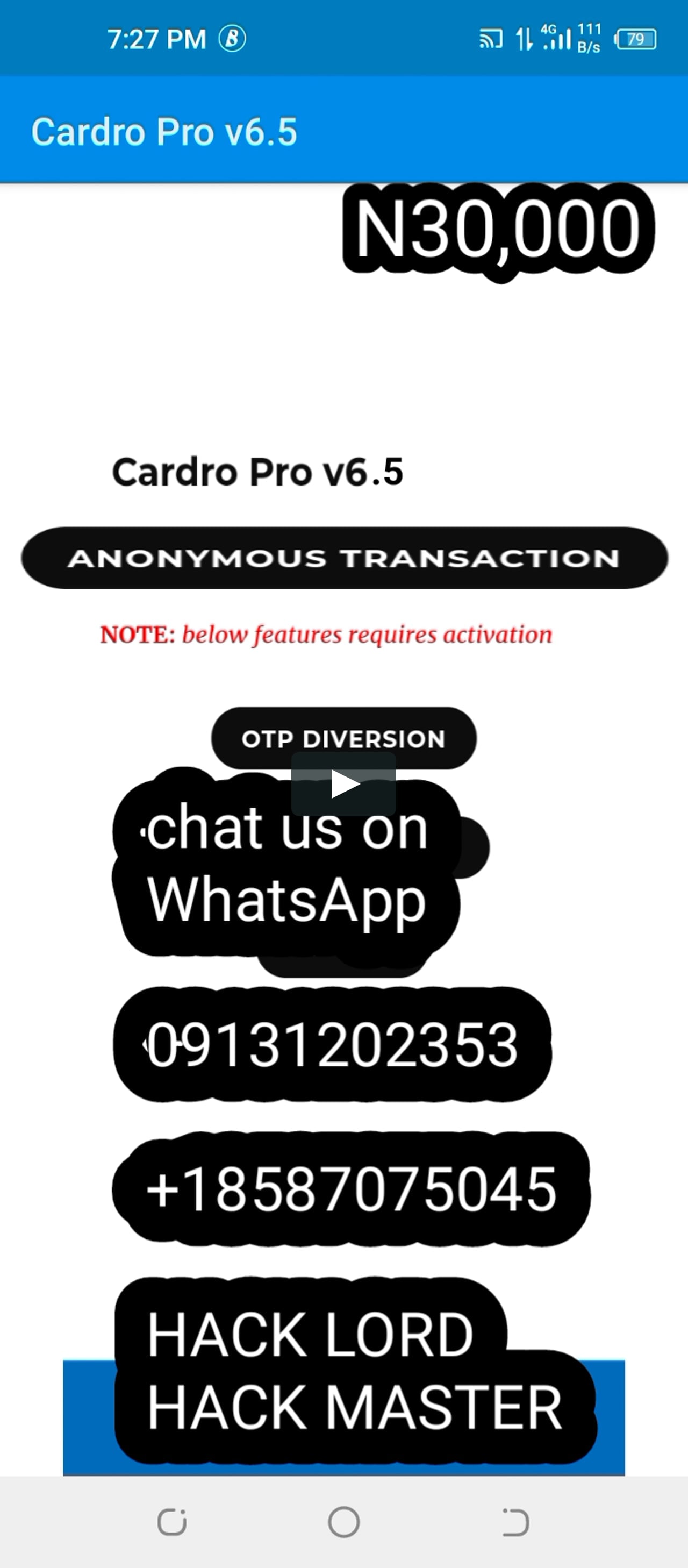 Cardro pro v6 - bvn hacking software on Vimeo
