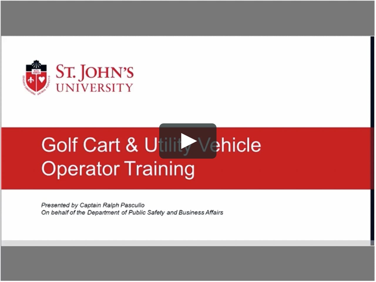 Golf Cart and Utility Vehicle Operator Training - Vimeo -211012.mp4 on ...
