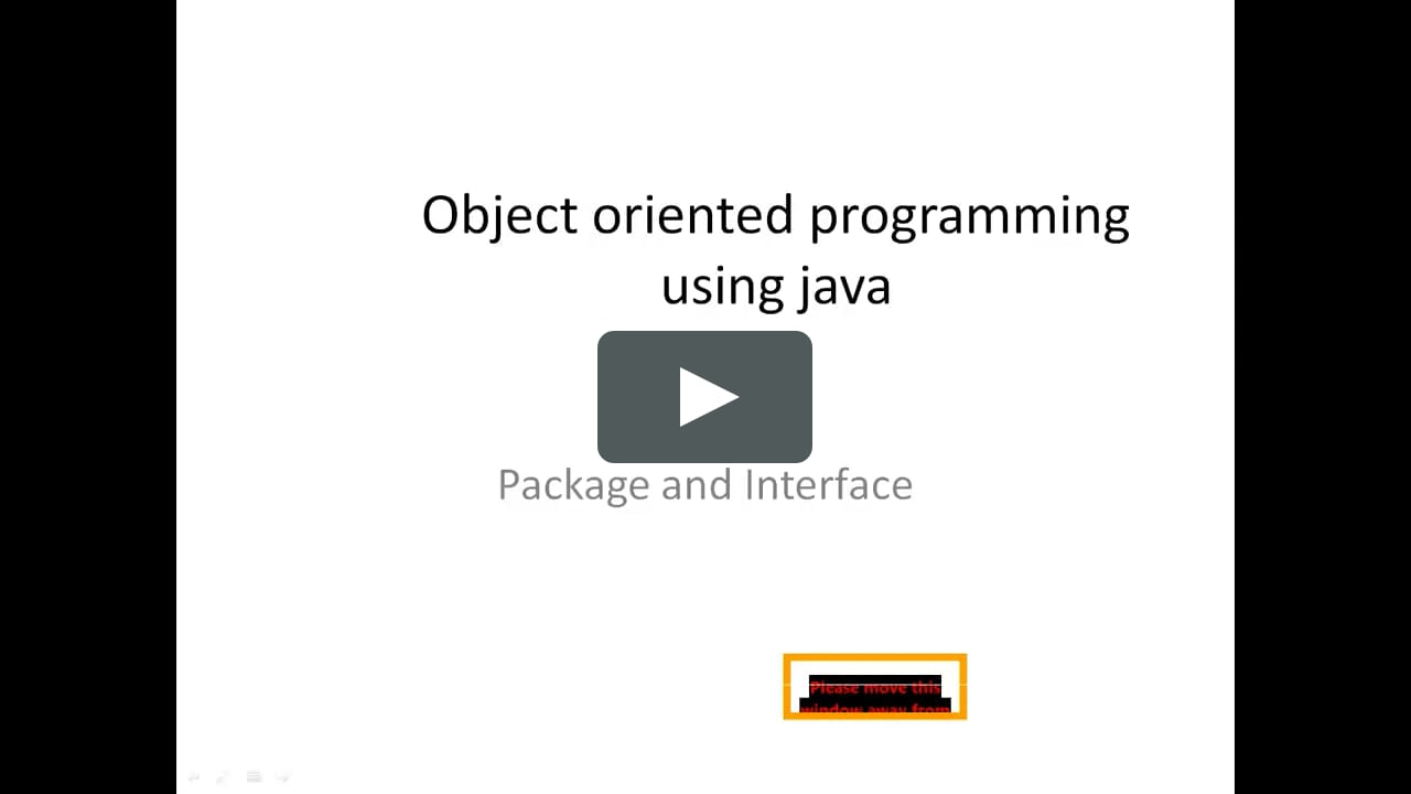 yt1s.io-Introduction to Package and Interface in Java.mp4 on Vimeo
