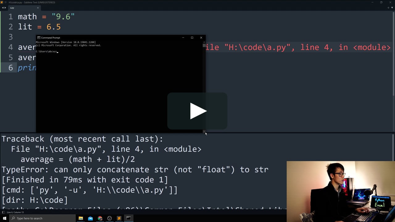 13 Kiểu dữ liệu float và phép toán on Vimeo