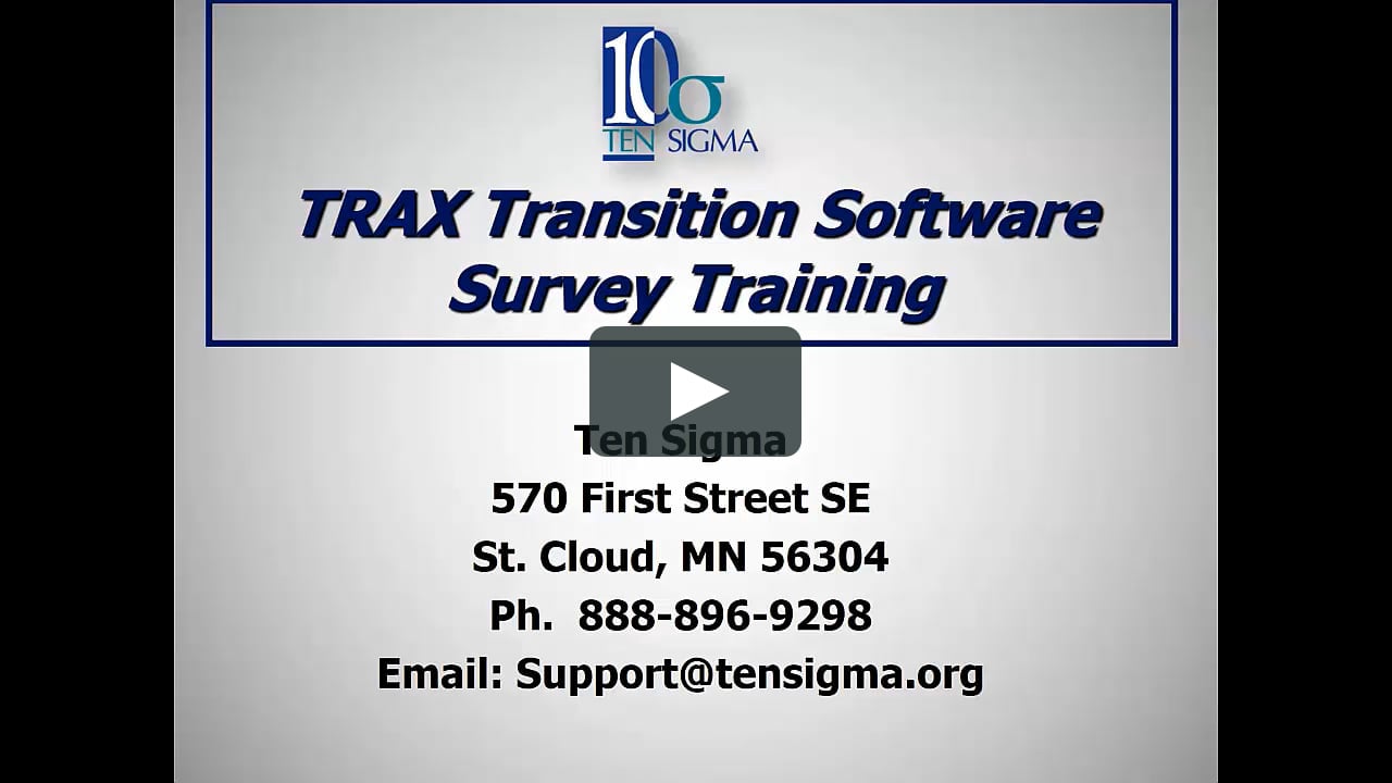 TRAX Transition Survey Training 2021 on Vimeo