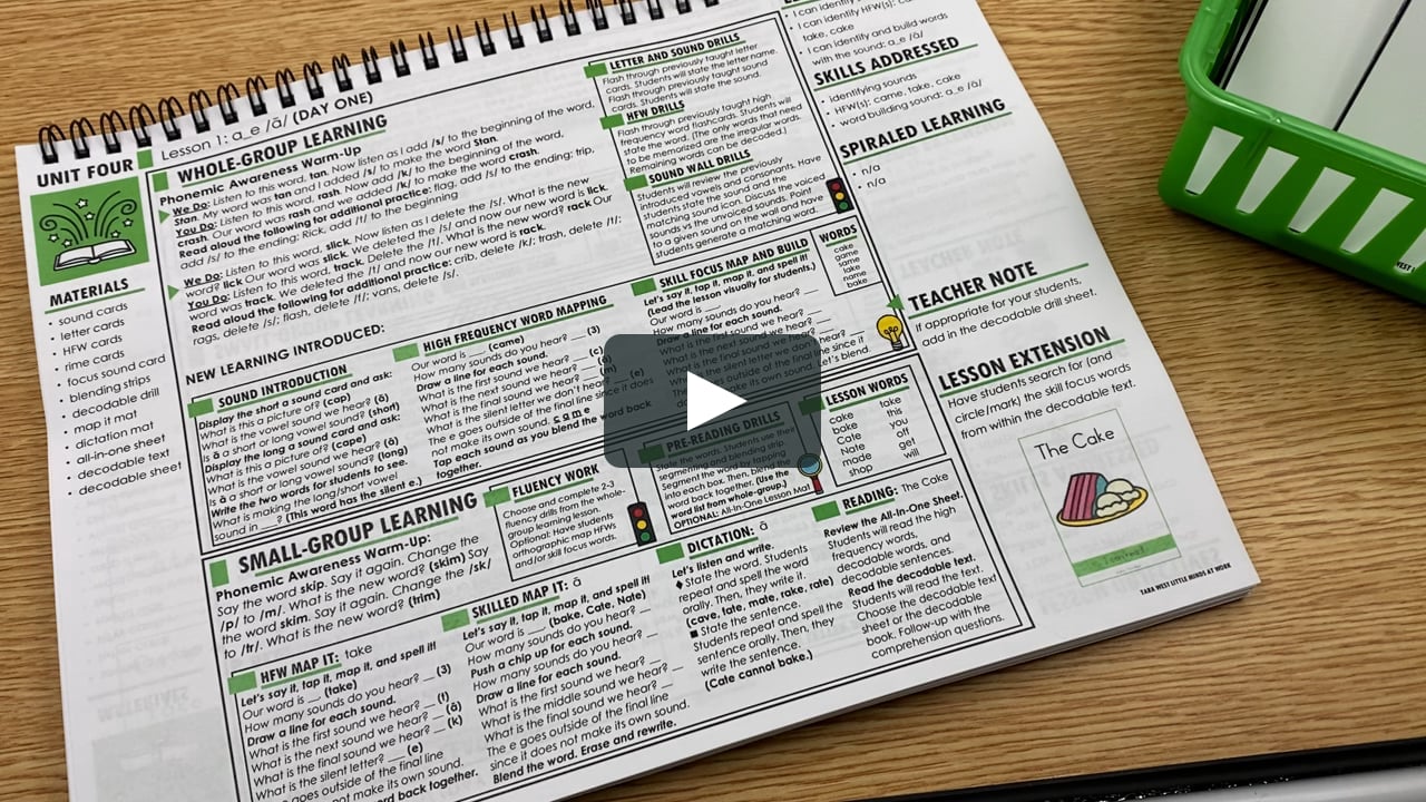 Guided Phonics + Beyond Science of Reading Unit 4 Lesson Overview on Vimeo