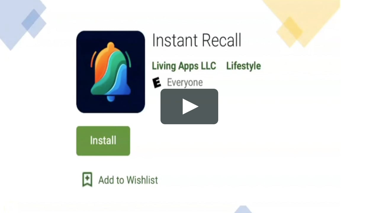 Instant Recall Information on Vimeo