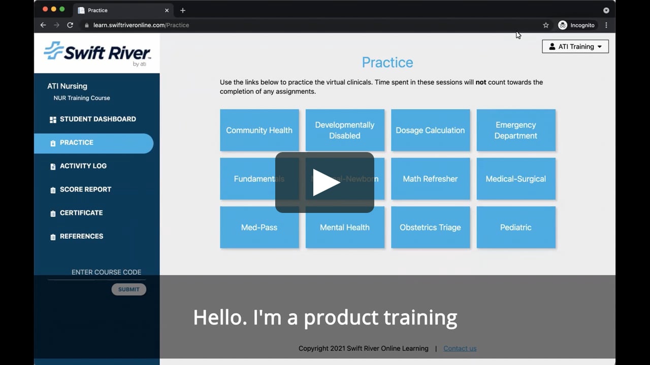 Swift River Simulations: Med Pass Overview on Vimeo