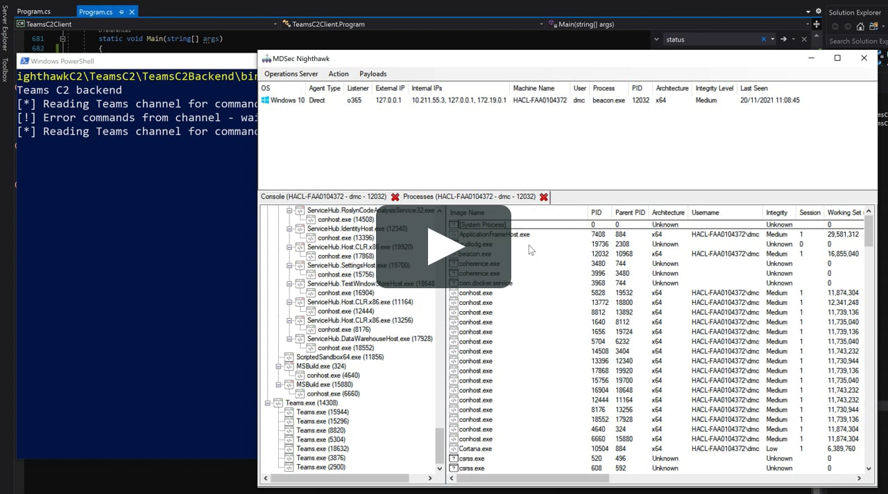 Nighthawk - Custom C2 Over Teams on Vimeo