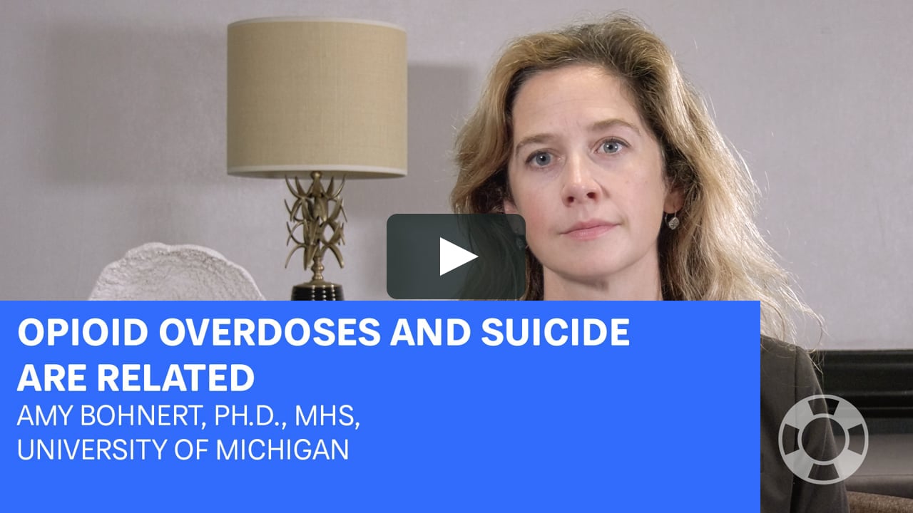 Amy Bohnert, Ph.D., MHS - Opioid Overdoses and Suicide are Related on Vimeo