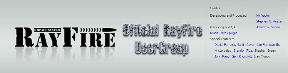 Official RayFire UserGroup on Vimeo