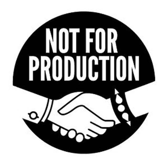 NOT FOR PRODUCTION