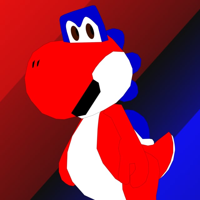 That Yoshi with the Blue Helmet