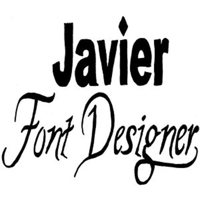 "Javier Font Designer"