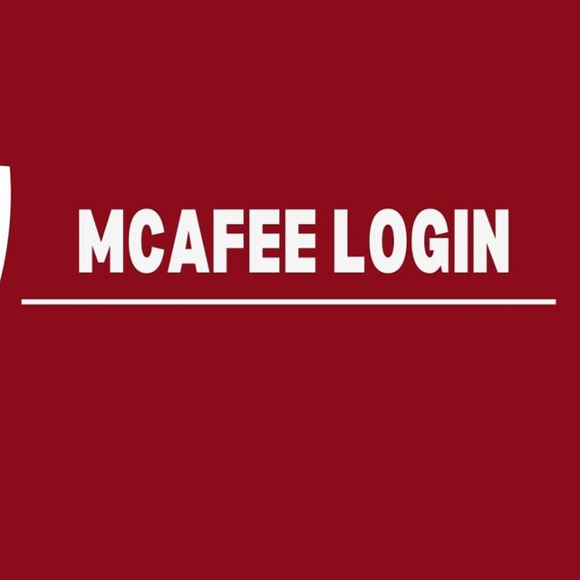 Mcafee login
