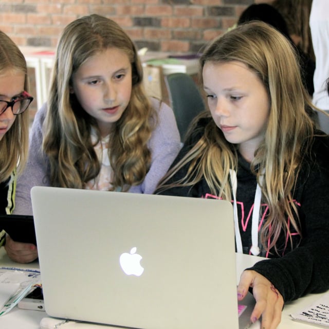 Girls Learning Code