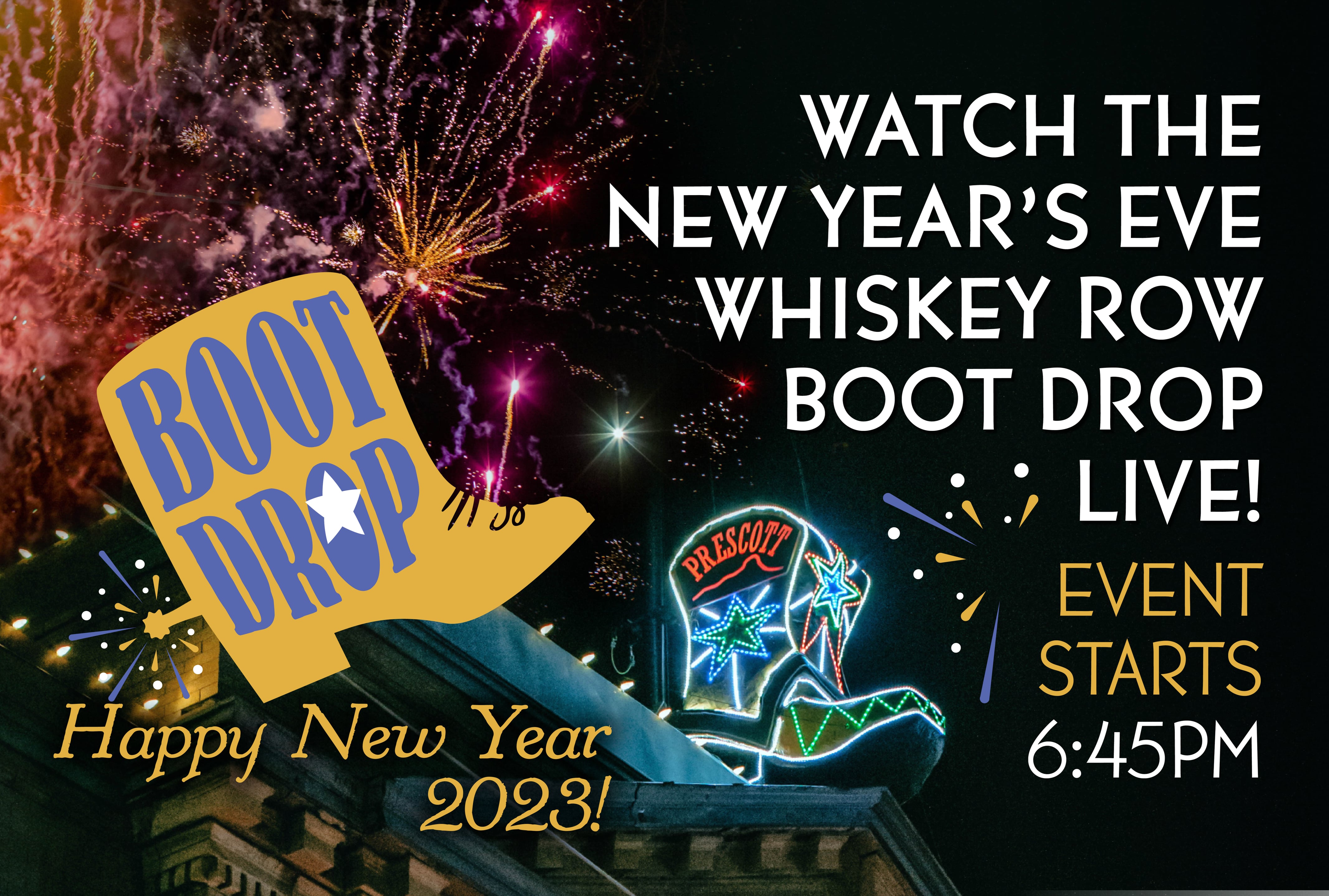 New Year's Eve Whiskey Row Boot Drop