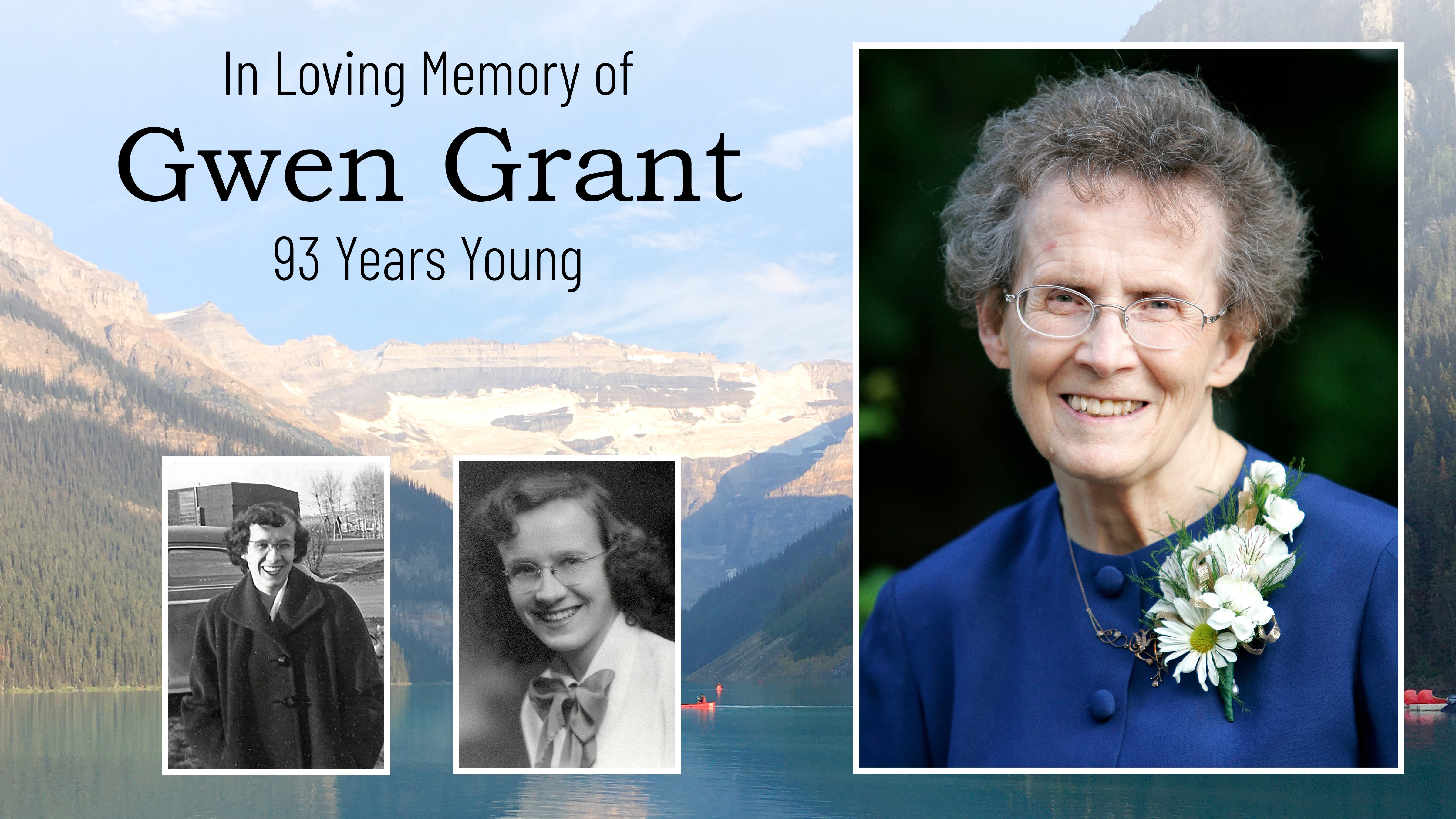 Memorial service for the late Edith Gwendolyne Grant