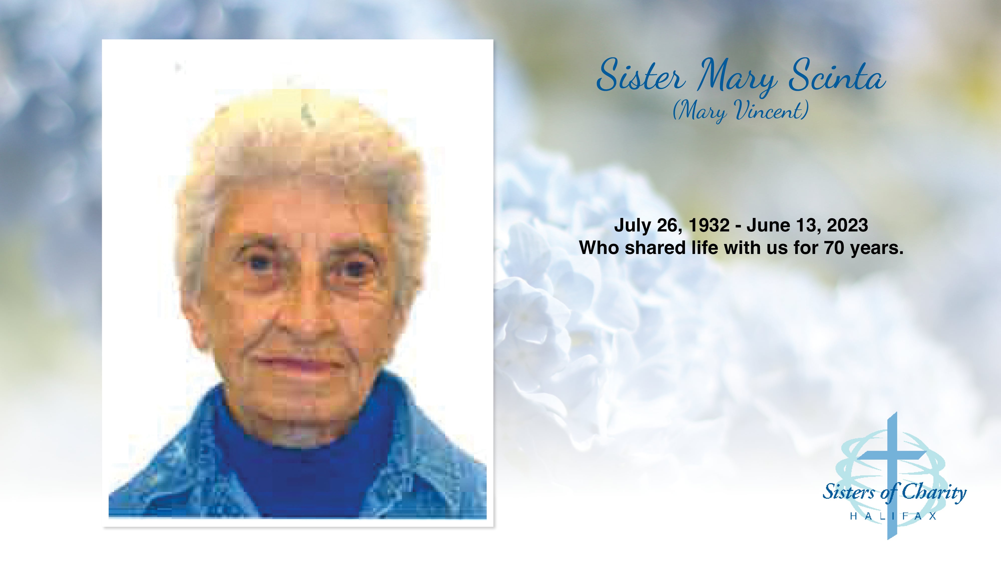 Mass of Christian Burial -- Sister Mary Scinta