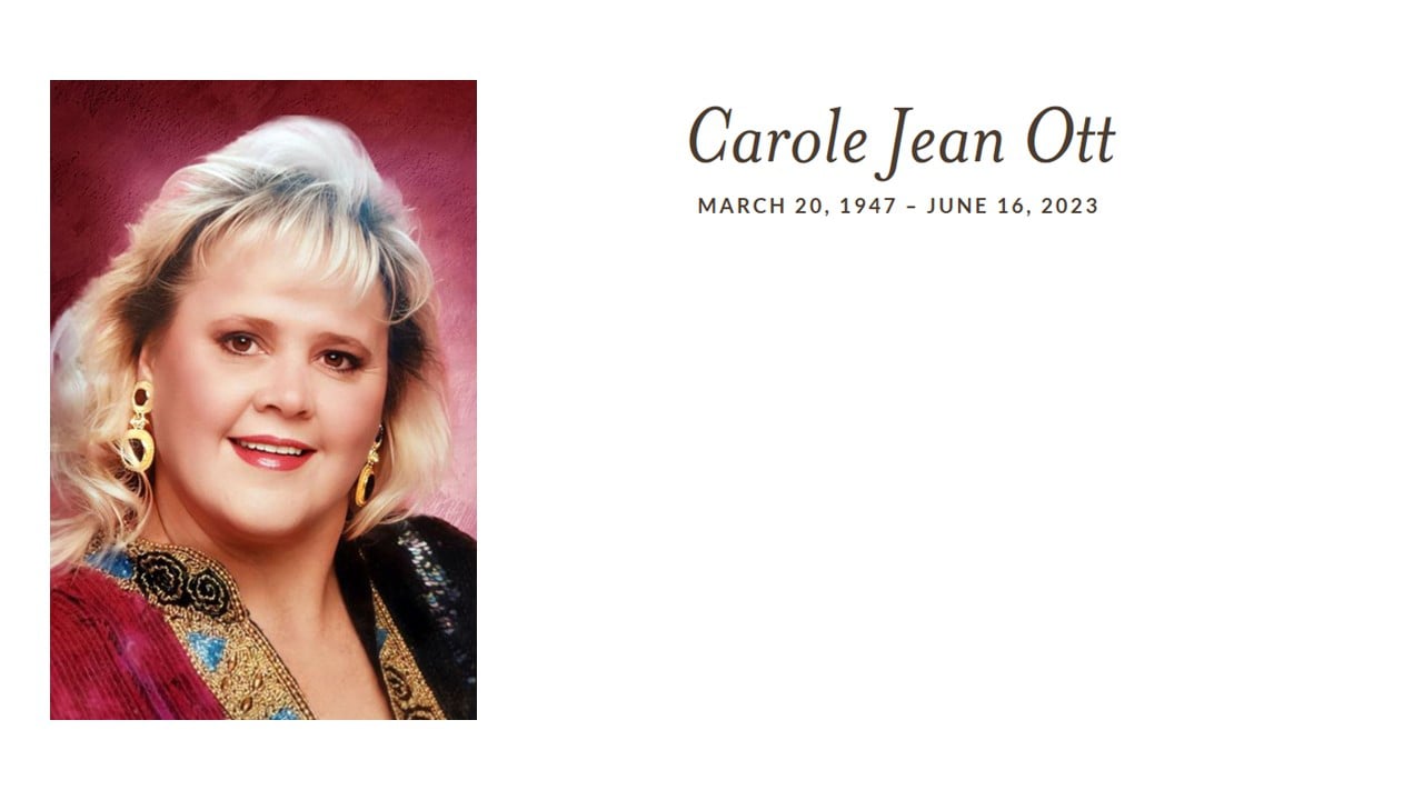 Carole Jean Ott Funeral Service