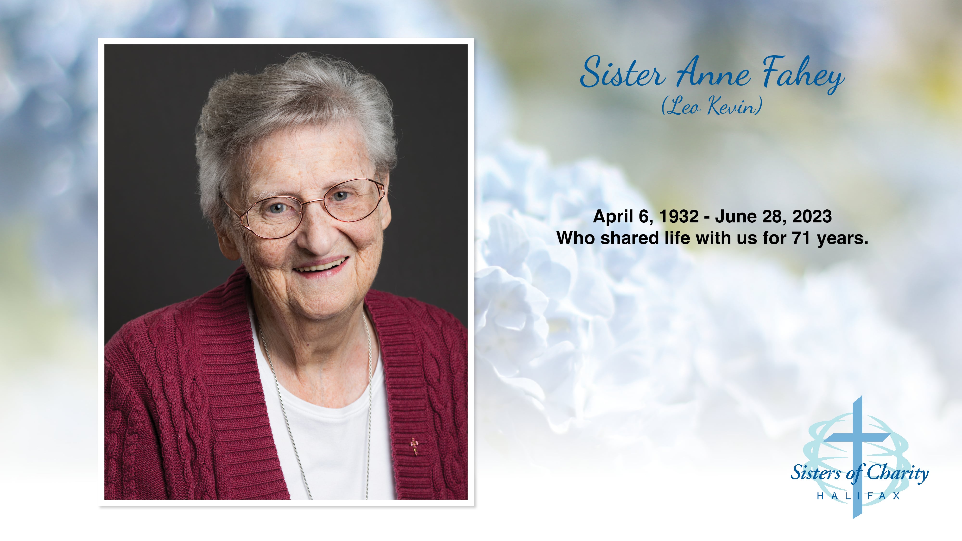 Mass of Christian Burial -- Sister Anne Fahey