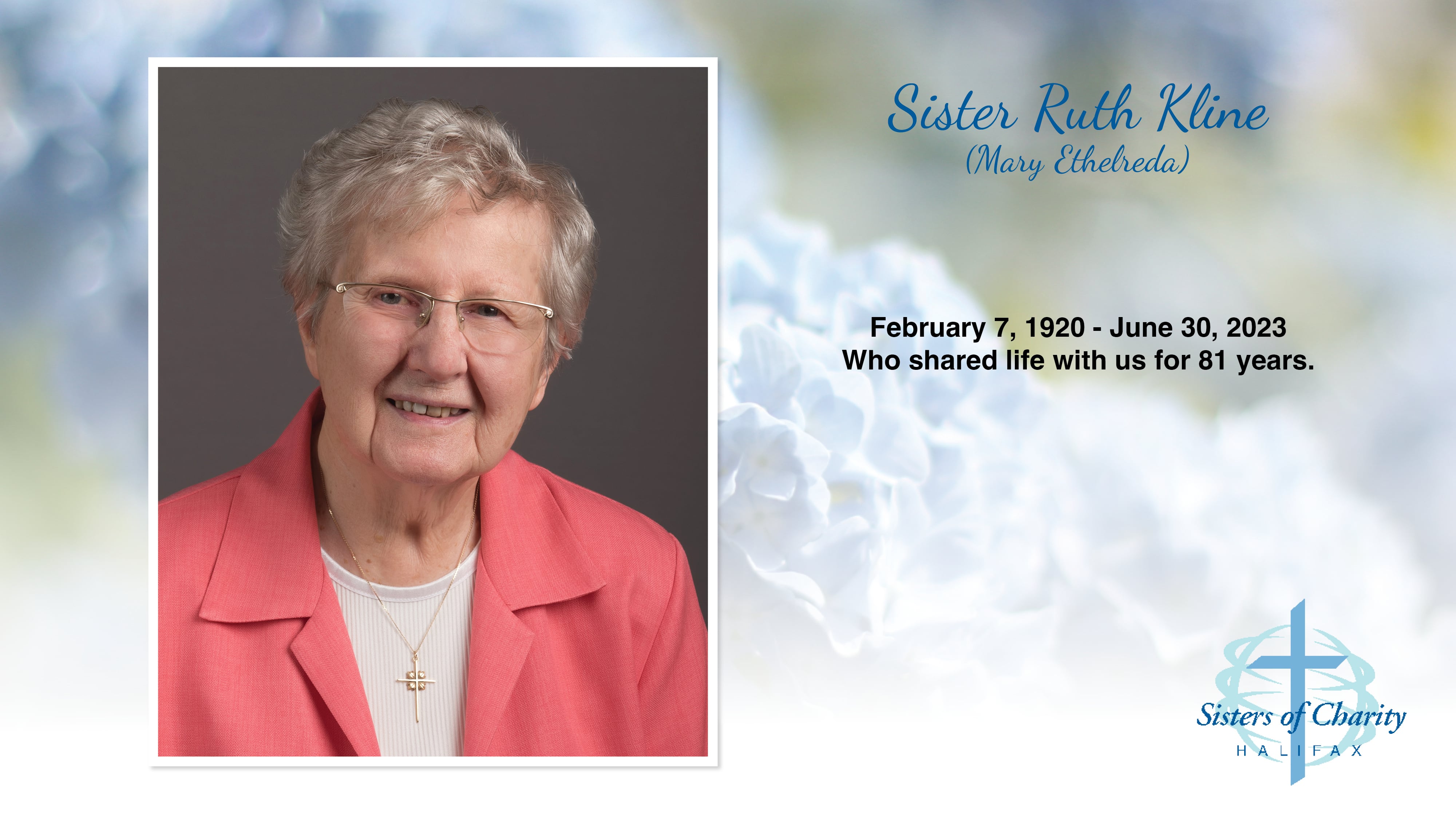 Mass of Christian Burial -- Sister Ruth Kline