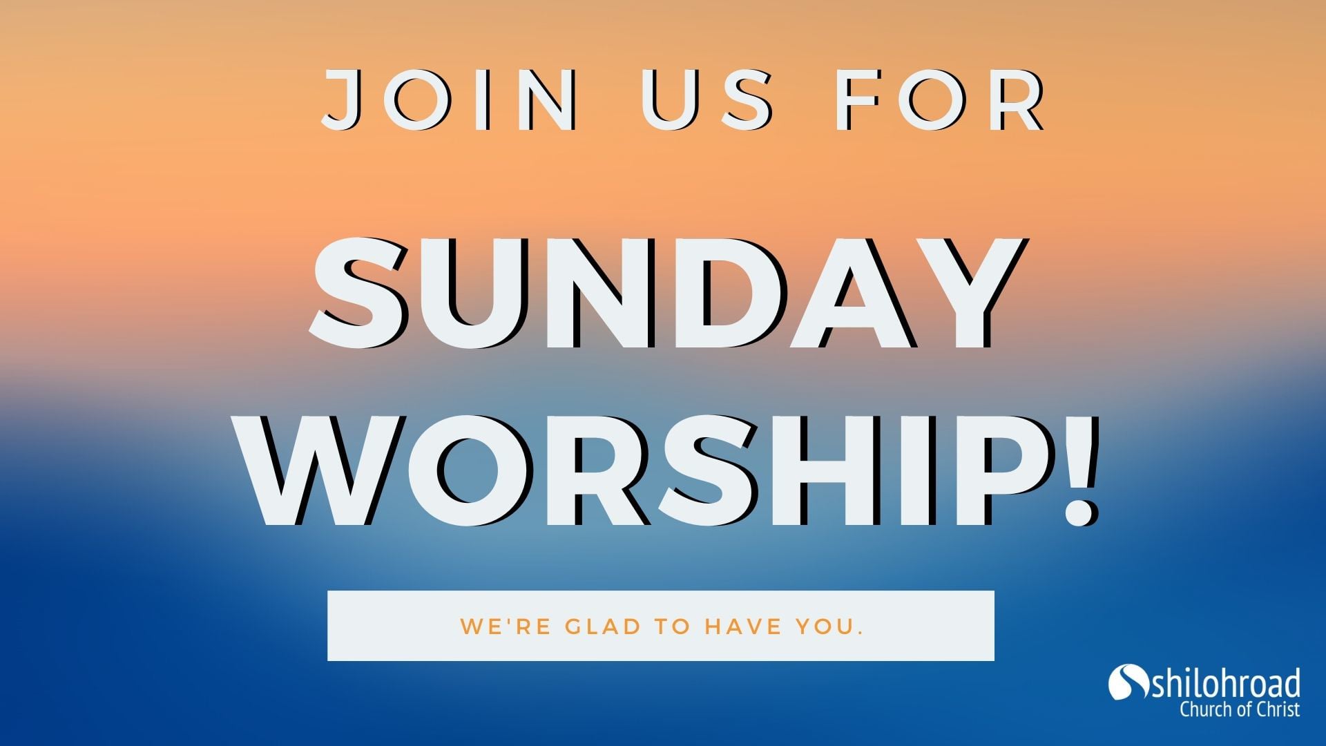Join us HERE for TODAY's worship Service!