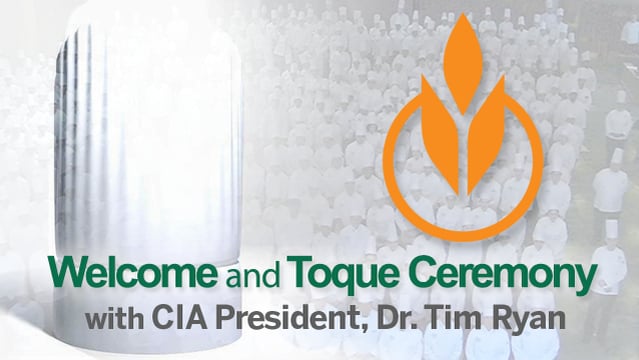 090423 3:30PM Welcome and Toque Ceremony with CIA President, Dr. Tim Ryan