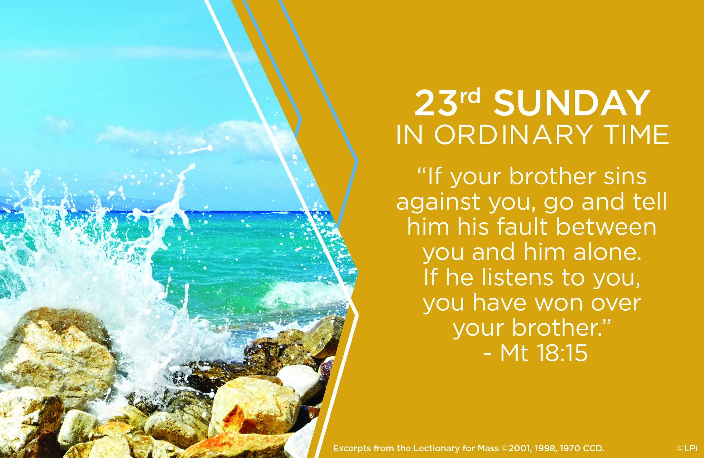 23rd Sunday in Ordinary Time - September 10, 2023 - 9:30 AM