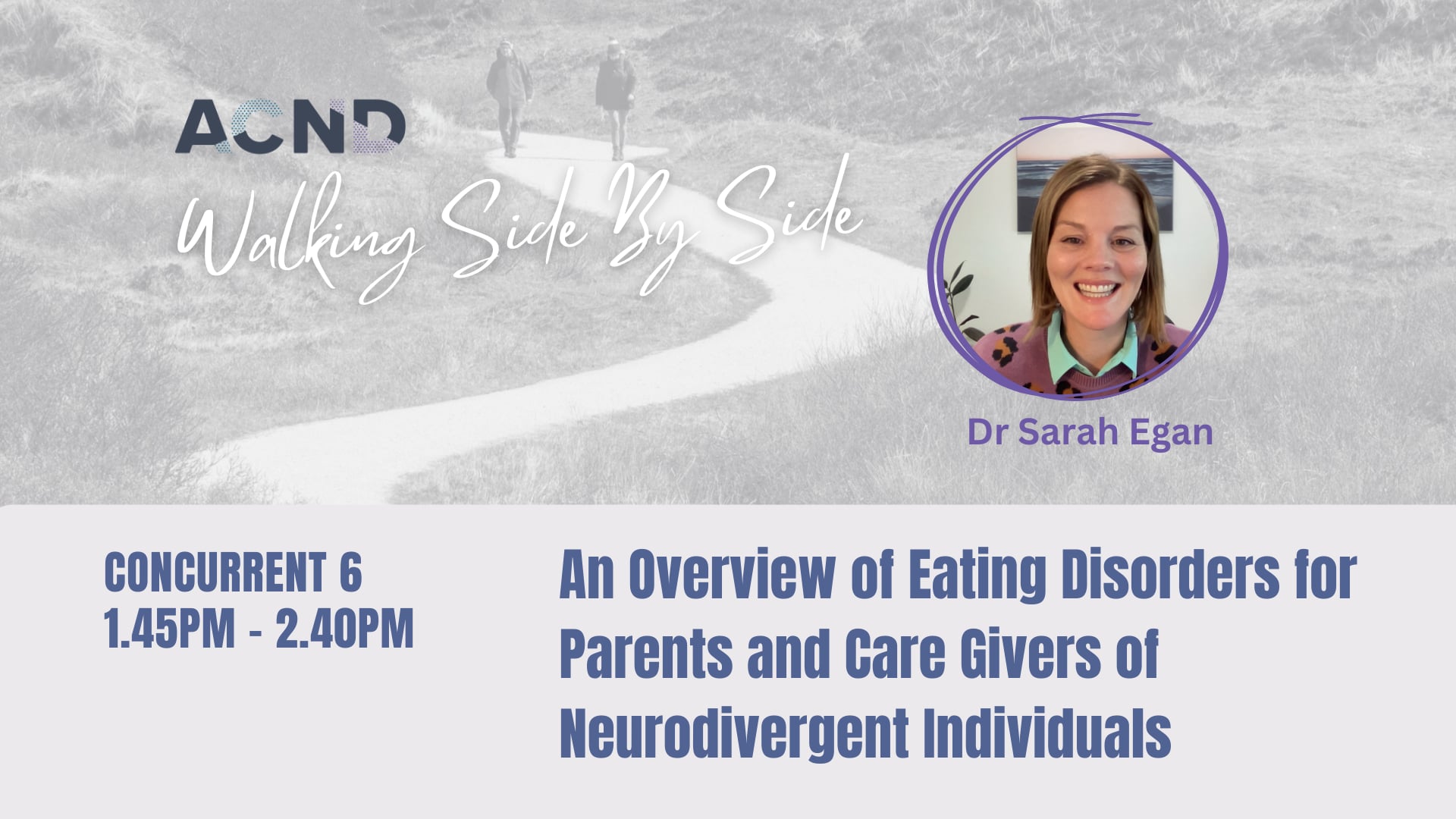 Concurrent 6.1 - Dr Sarah Egan - An Overview of Eating Disorders for ...