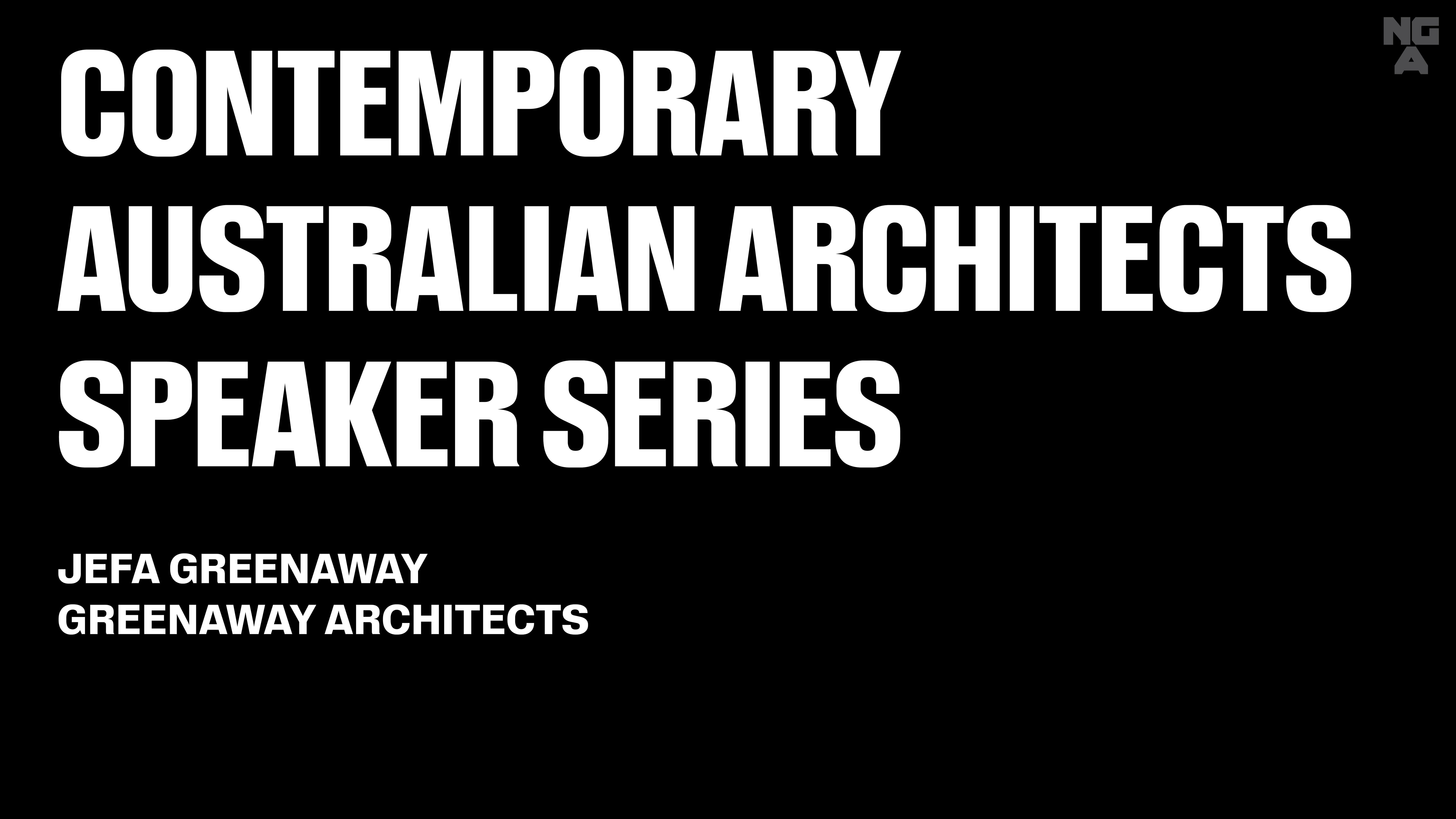 Contemporary Australian Architect Speaker Series Lecture 4 - Jefa ...
