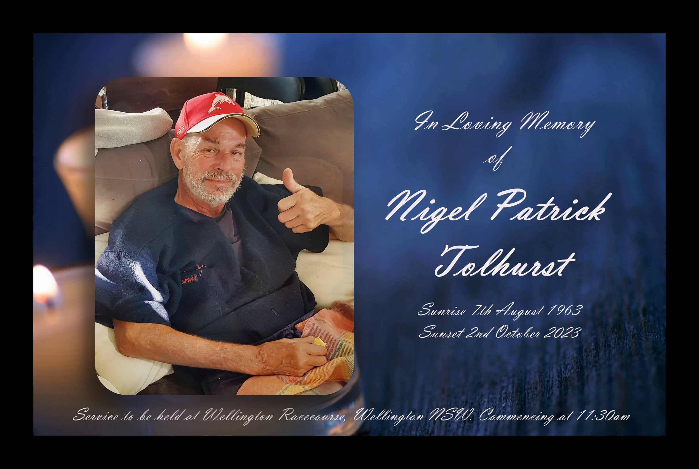 Nigel Patrick TOLHURST Memorial Service