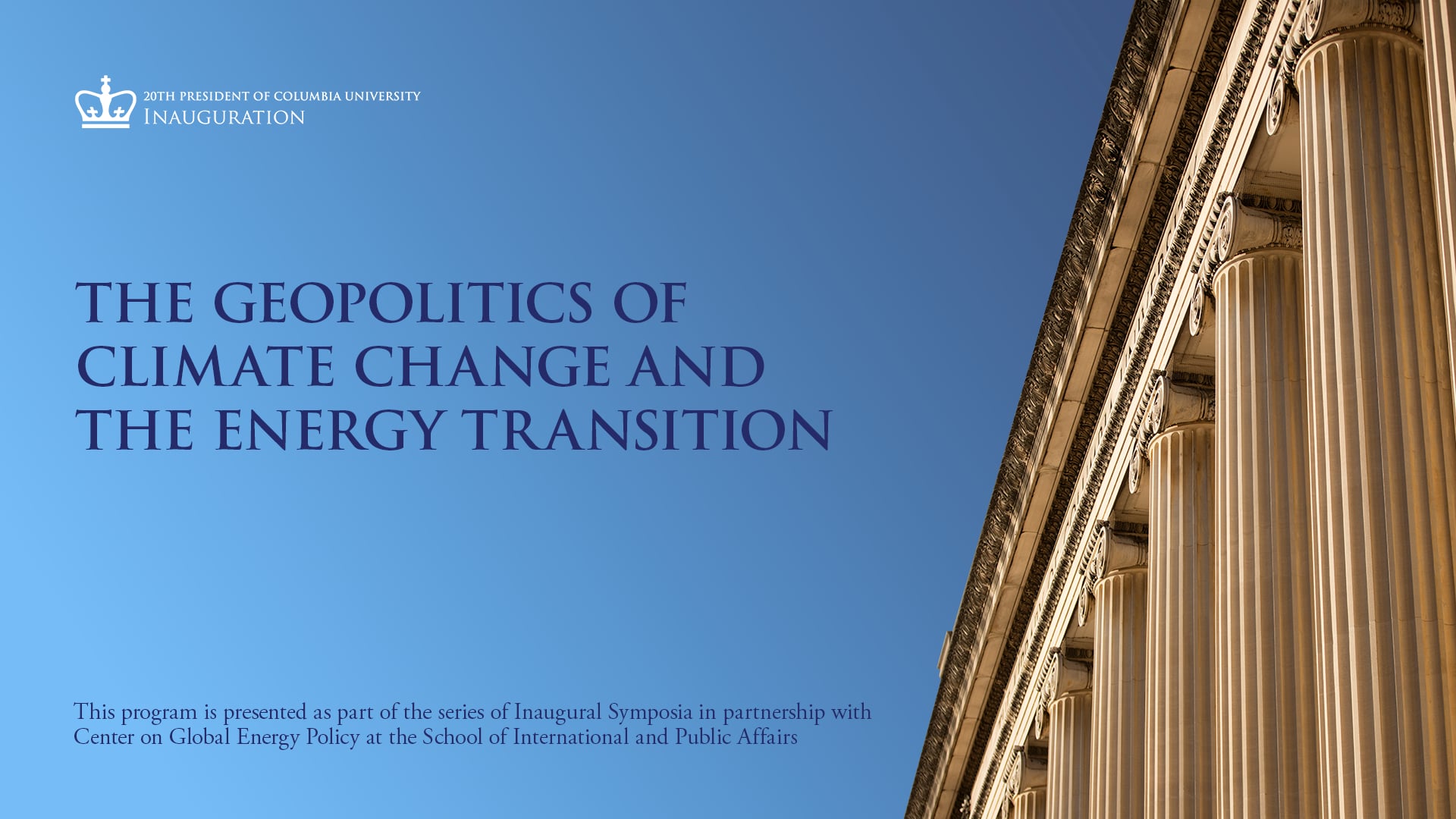 The Geopolitics of Climate Change and the Energy Transition