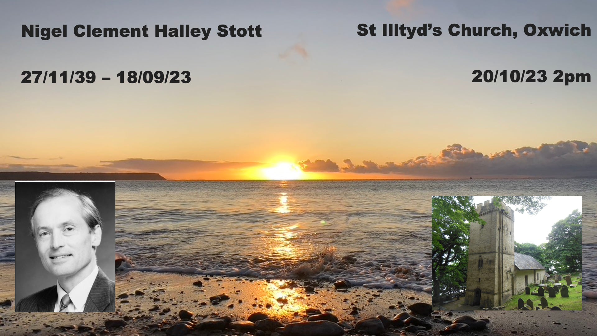 Nigel Clement Halley Stott Thanksgiving Service