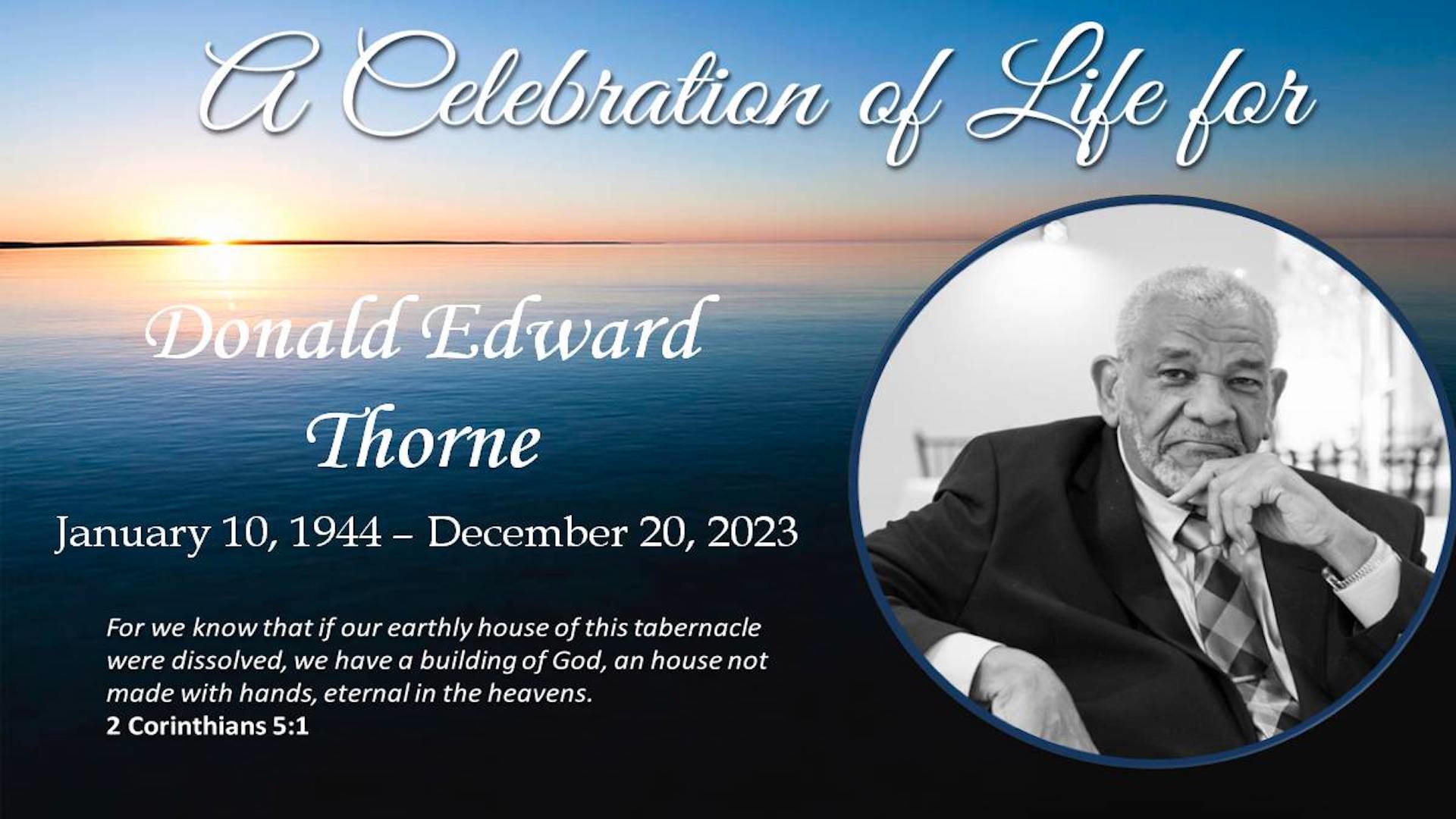 Donald Edward Thorne