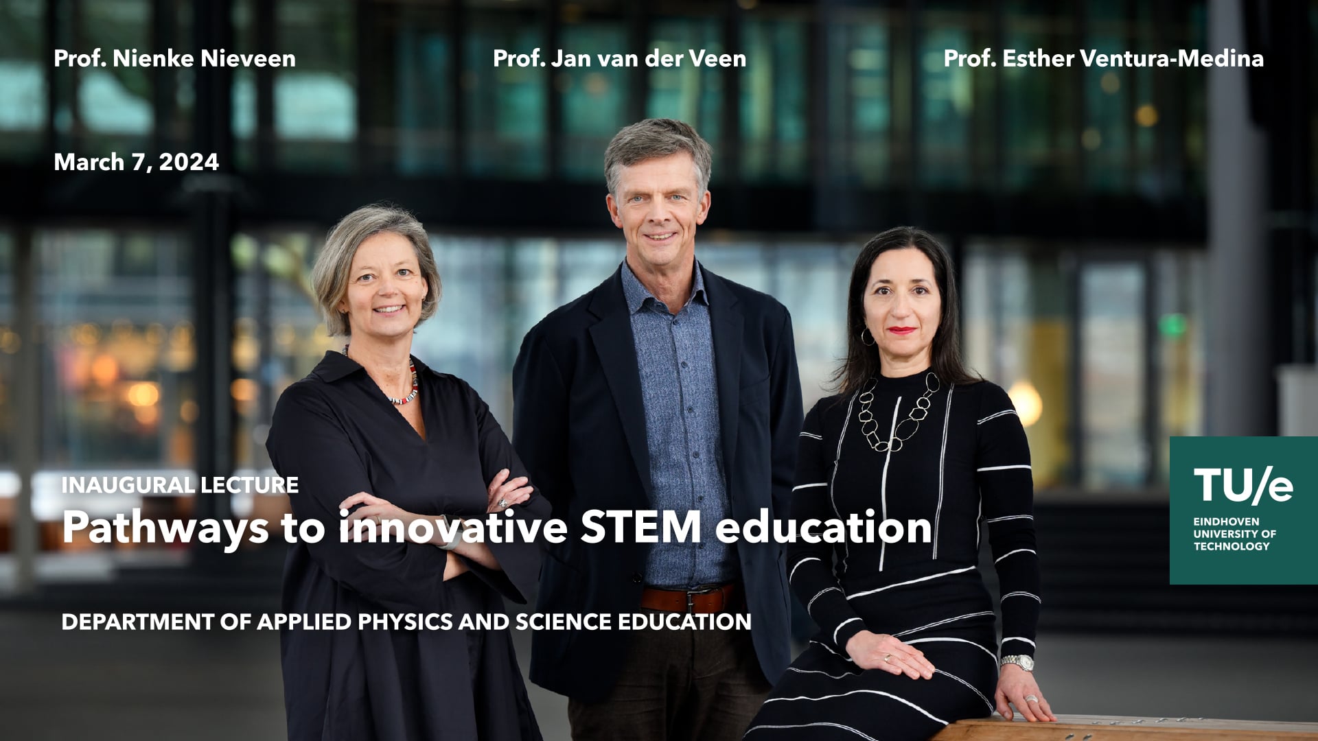 TU/e Inaugural lecture Pathways to innovative STEM education