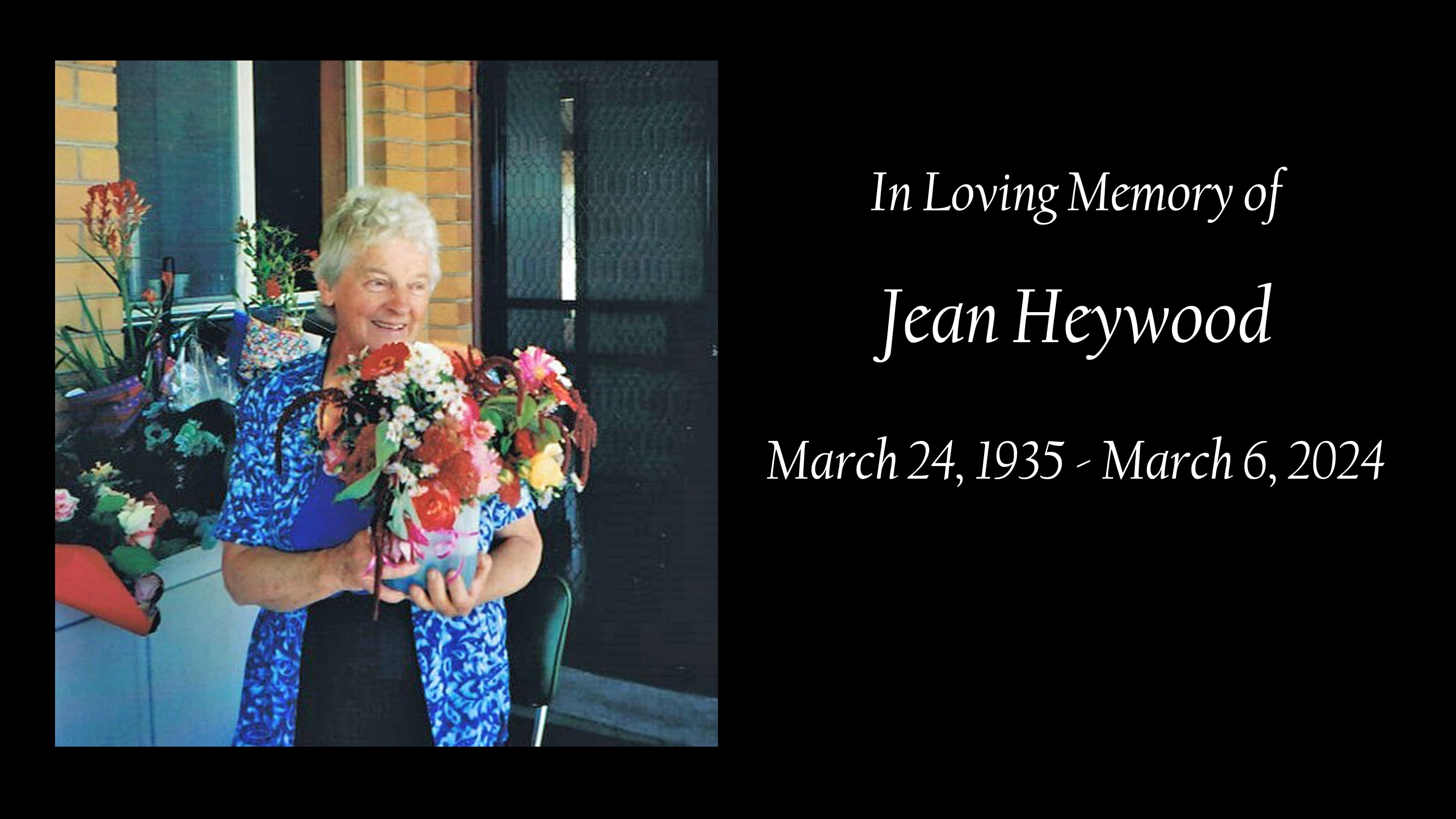 Jean Heywood Service