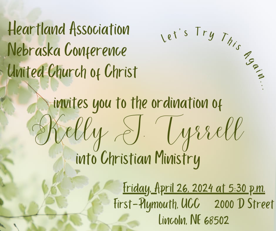 Kelly Tyrrell Ordination Livestream - April 26th, 2024 @ 5:30PM (NEW LINK)