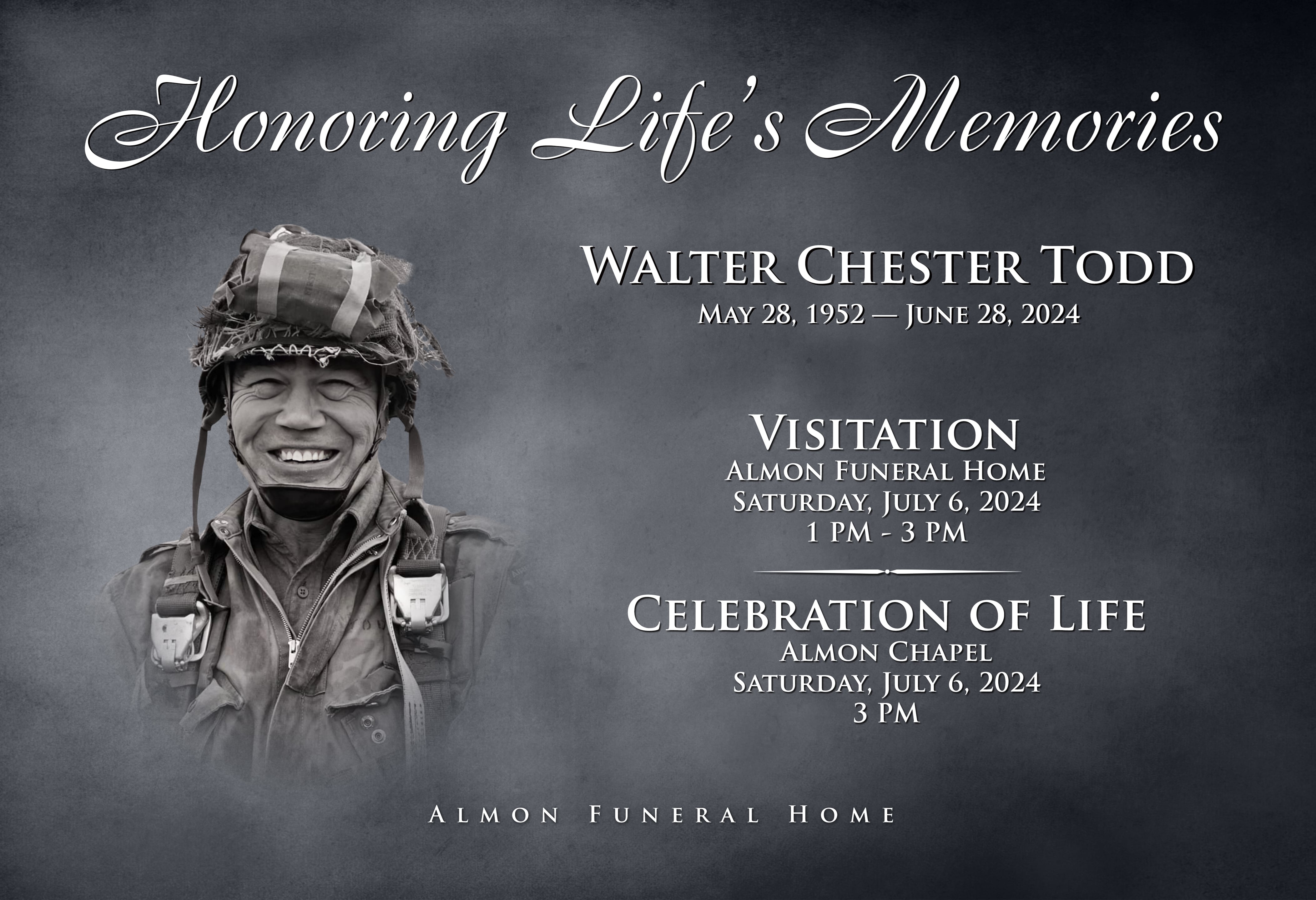 Celebration of Life Service for Walter Todd