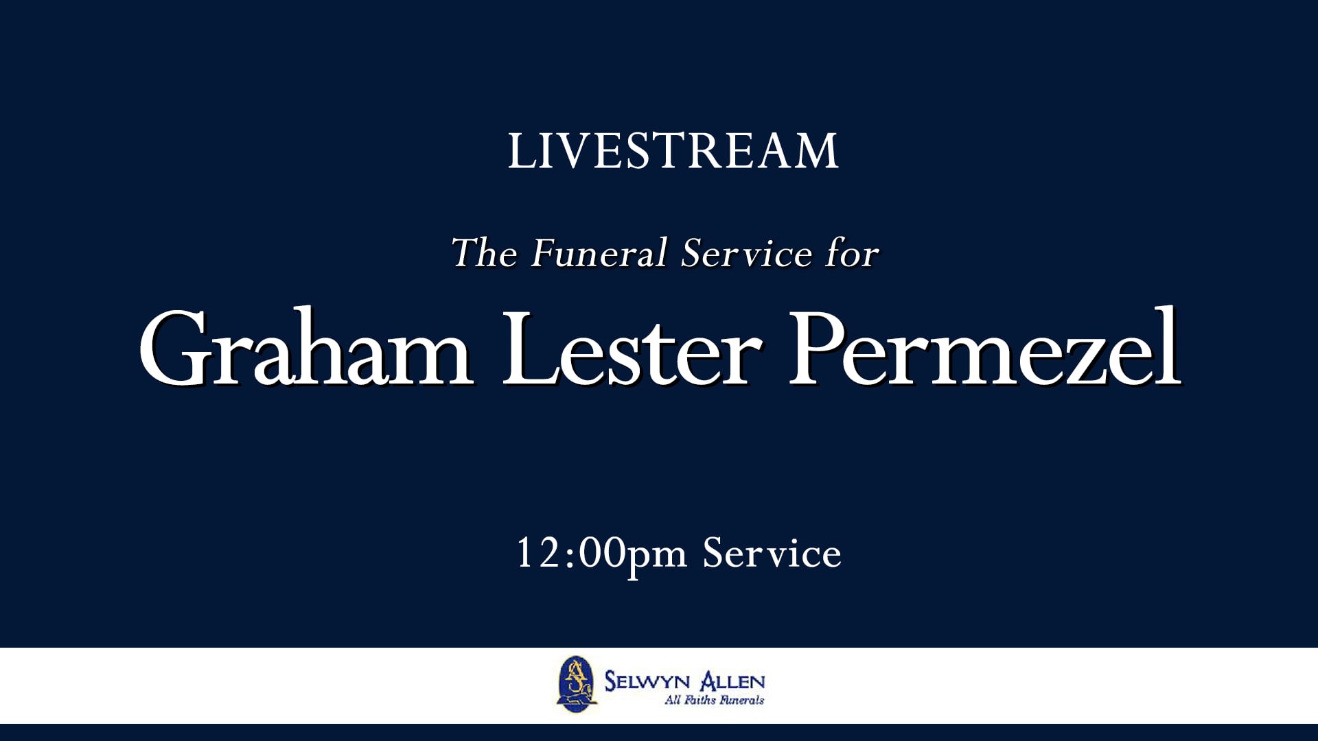 The Funeral Service for Graham Permezel