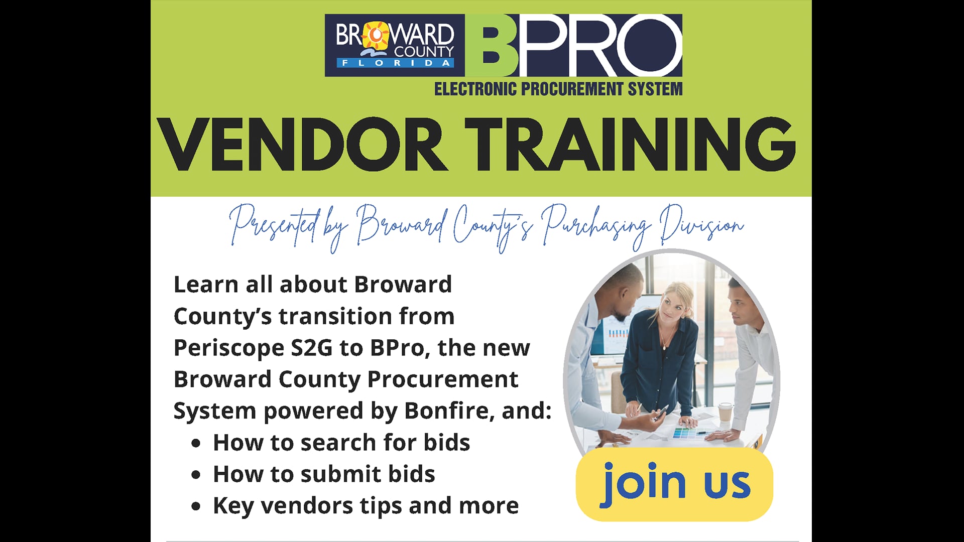 BPro Vendor Training